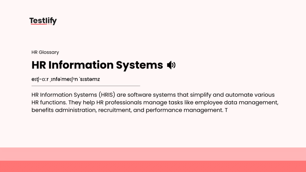What are HR information systems? | HR Glossary - Testlify