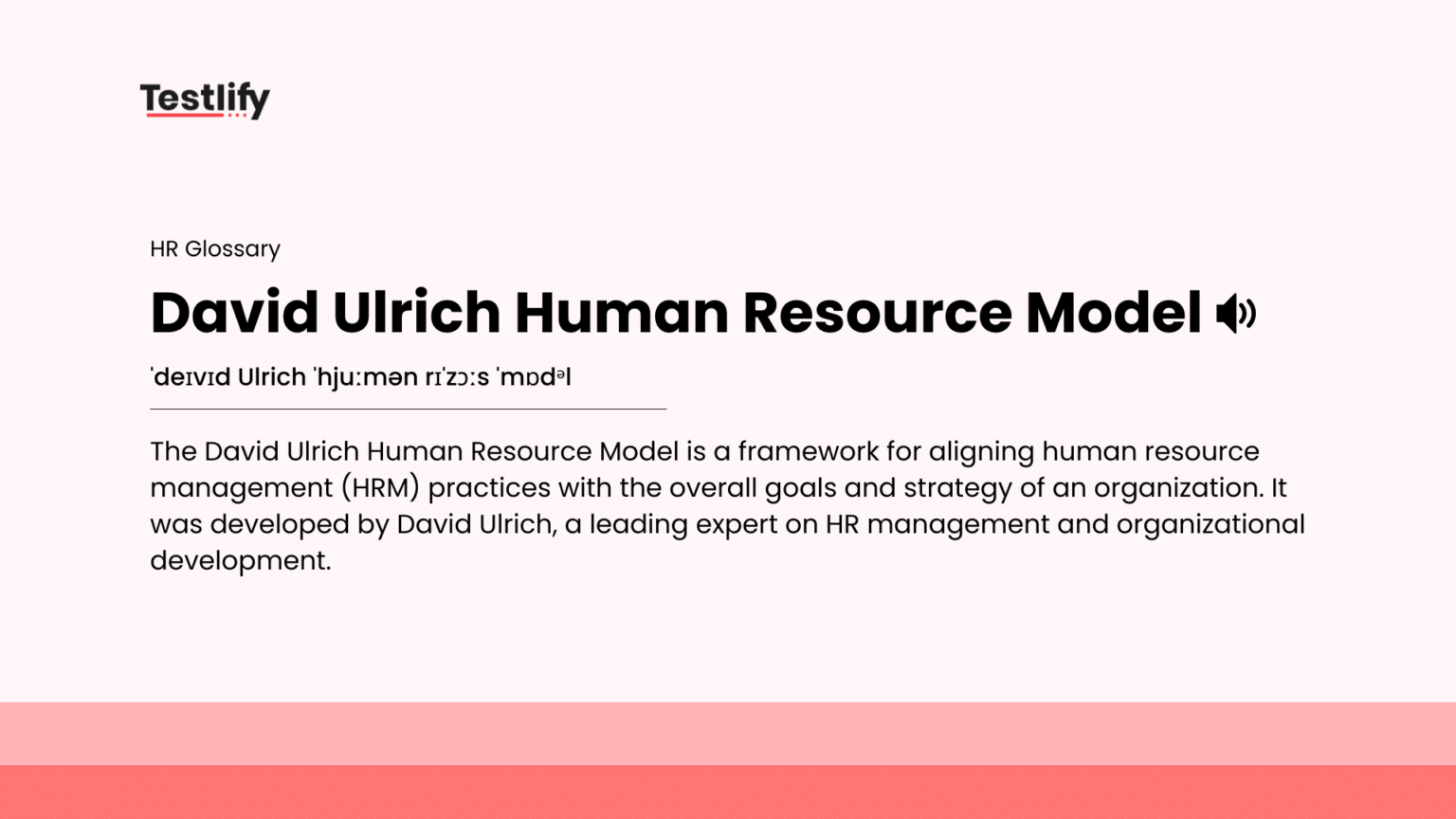 What is David Ulrich Human Resource Model? | HR Glossary - Testlify