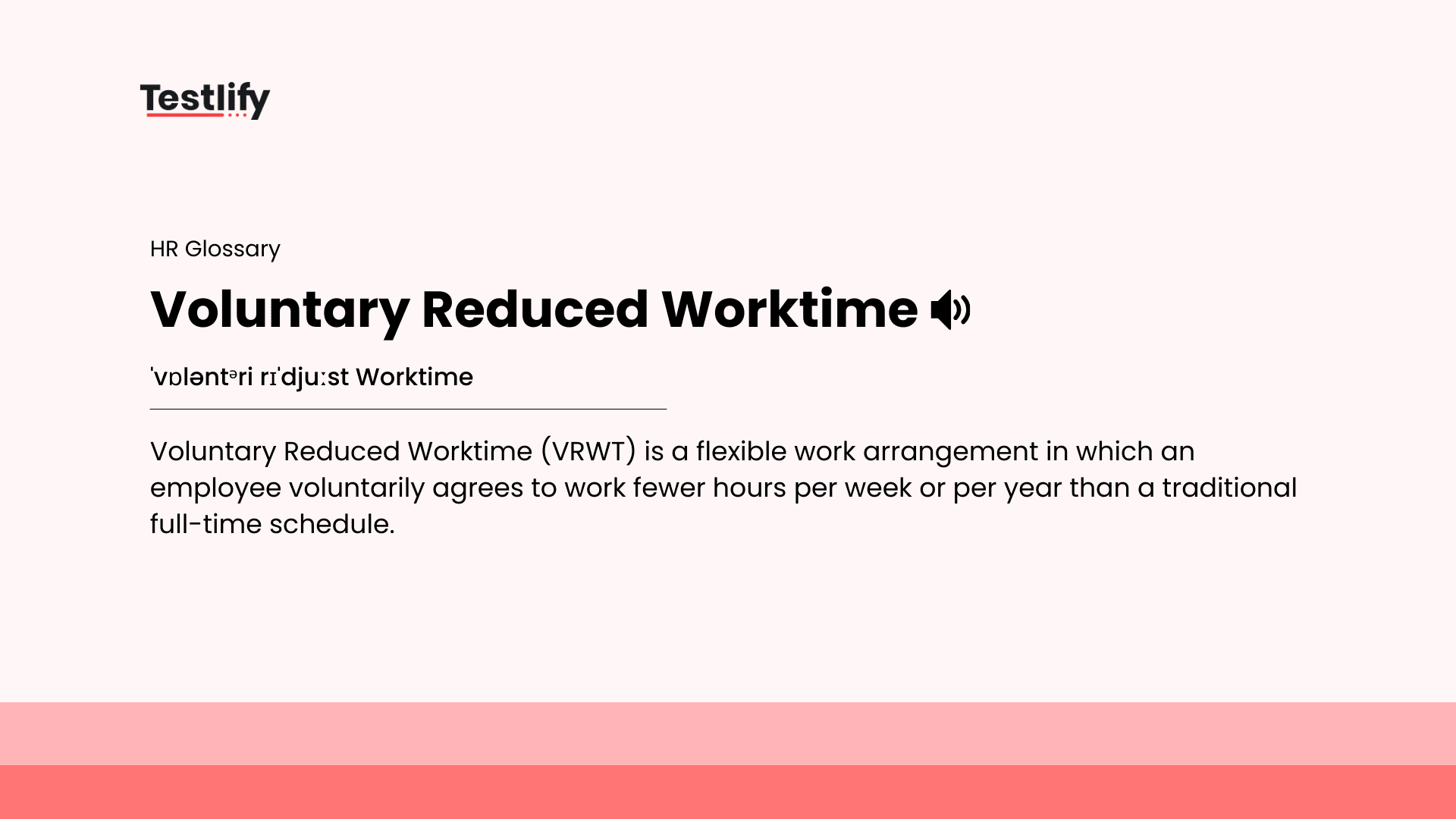 What is voluntary reduced worktime? | HR Glossary - Testlify