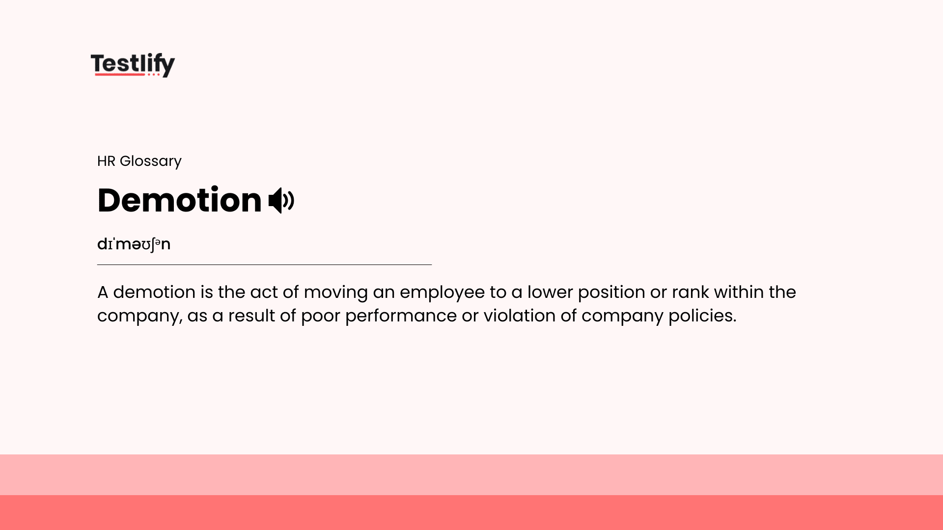 What is a demotion? | HR Glossary - Testlify