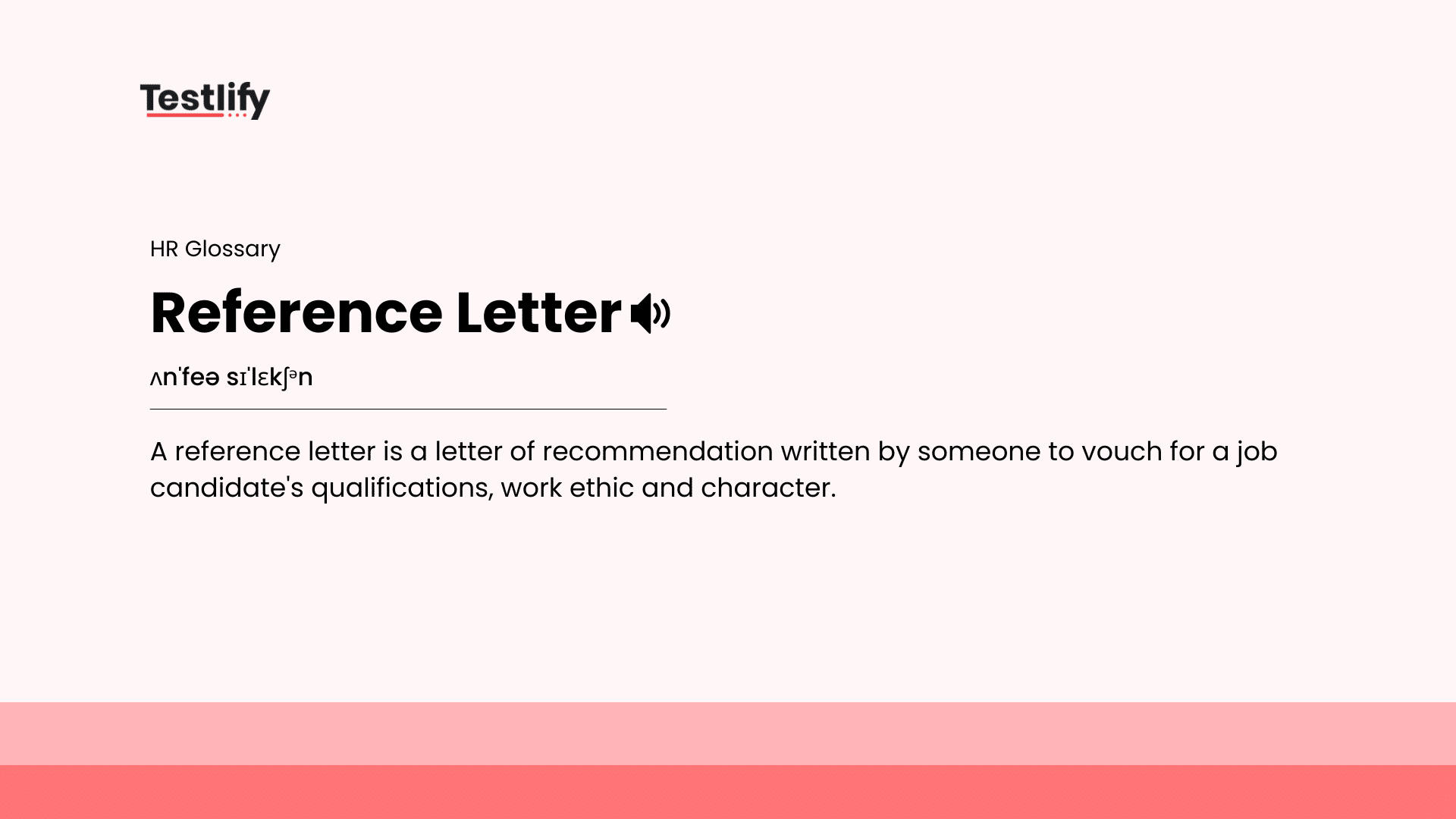What is a reference letter? | HR Glossary - Testlify