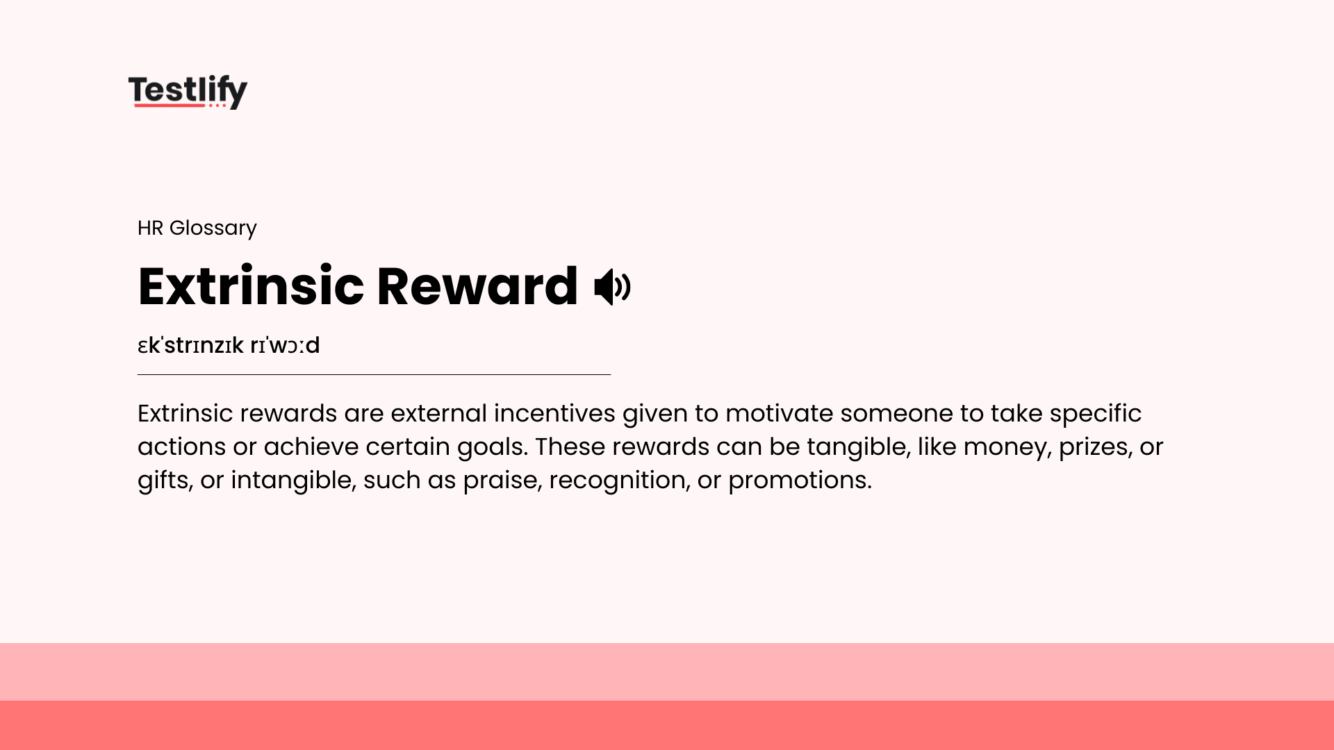 What is an extrinsic reward? | HR Glossary - Testlify