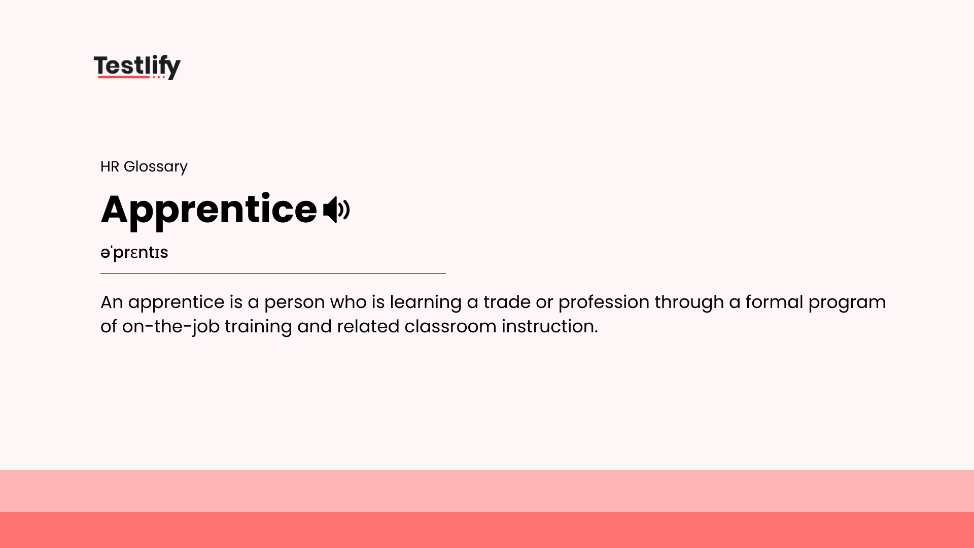 What is apprentice? | HR Glossary - Testlify