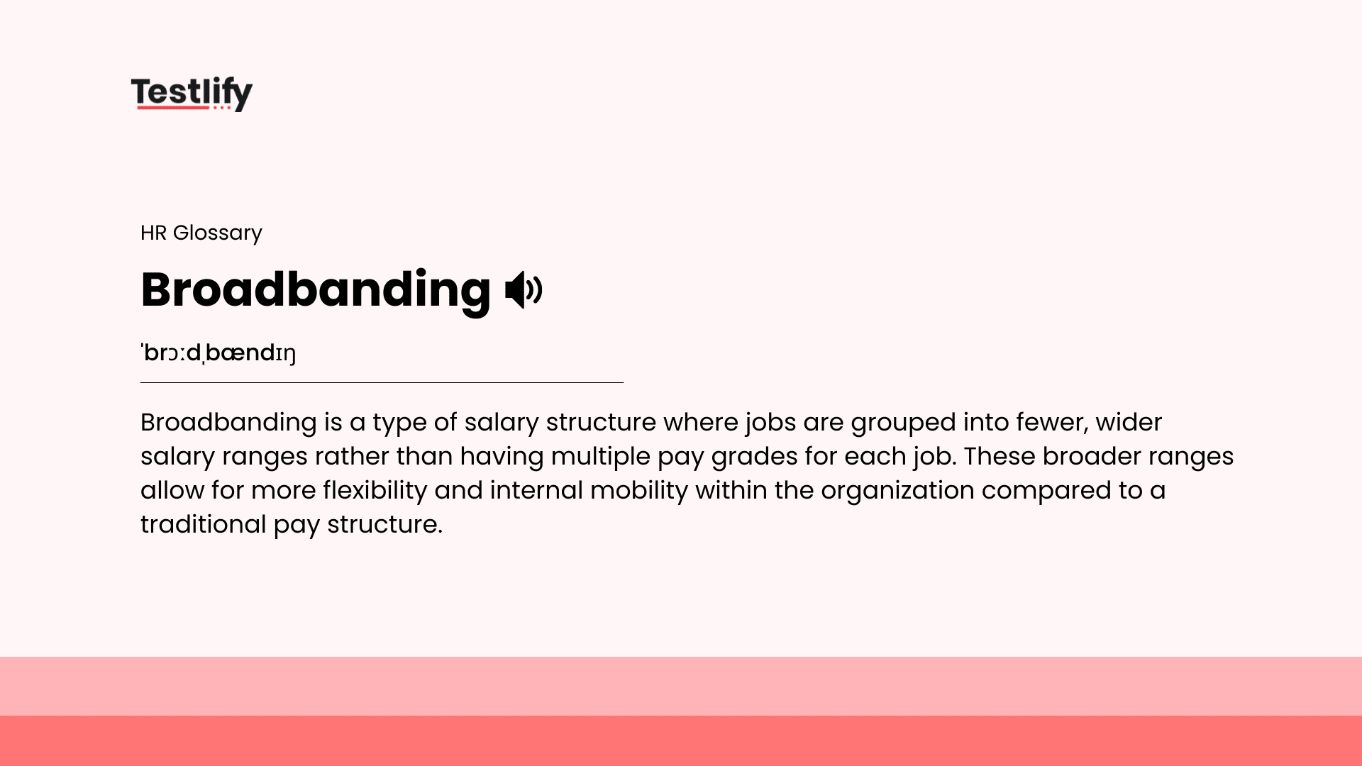 What is broadbanding? | HR Glossary - Testlify