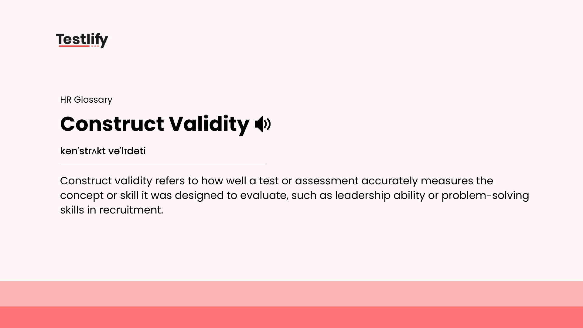 What is construct validity? | HR Glossary - Testlify