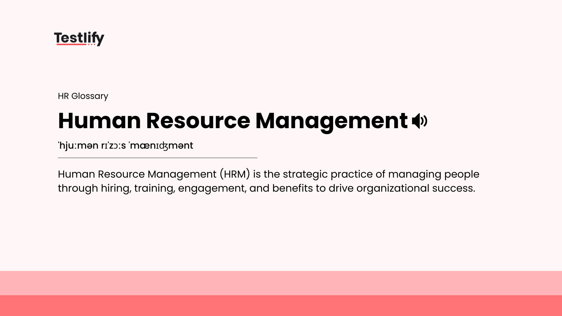 What is human resource management? | HR Glossary - Testlify