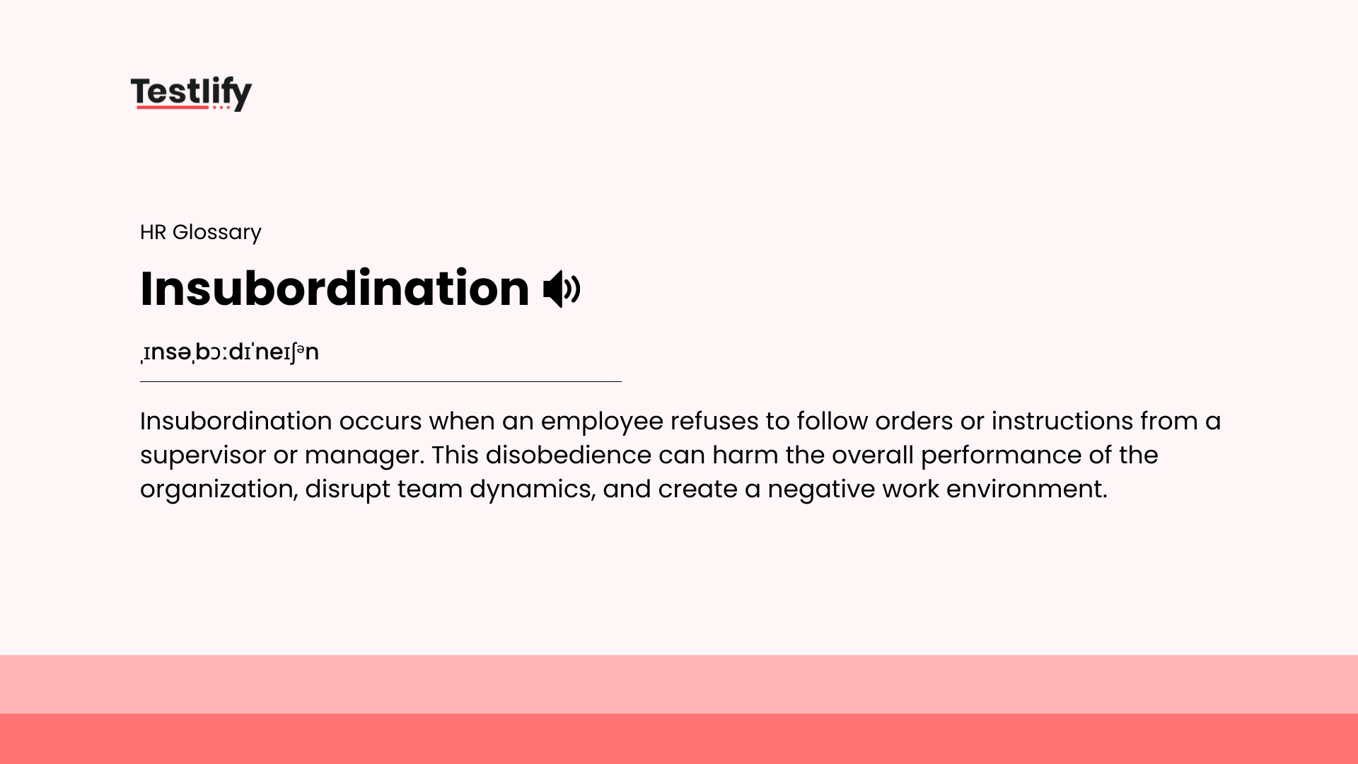 What is insubordination? | HR Glossary - Testlify