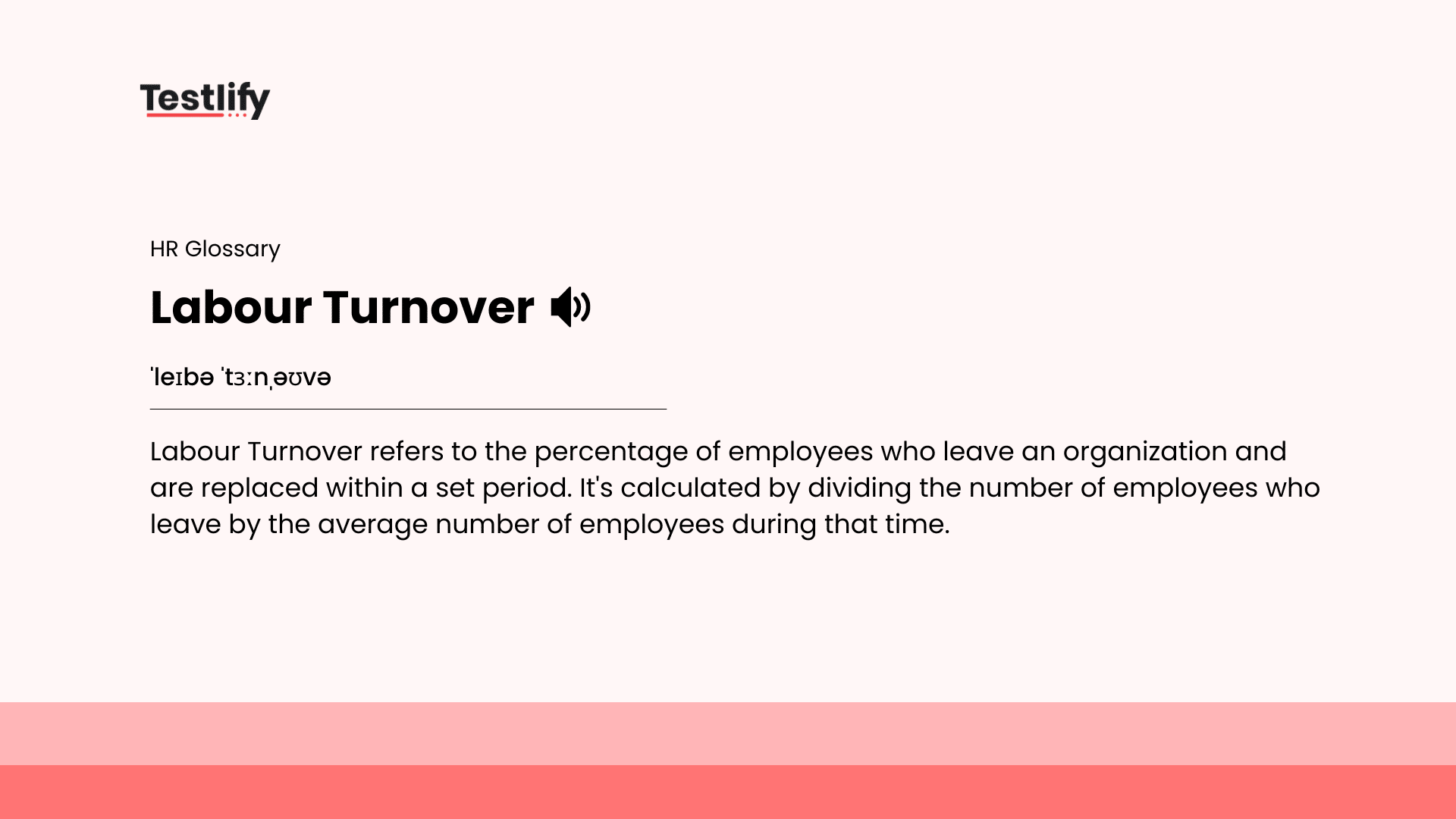 What is labour turnover? | HR Glossary - Testlify