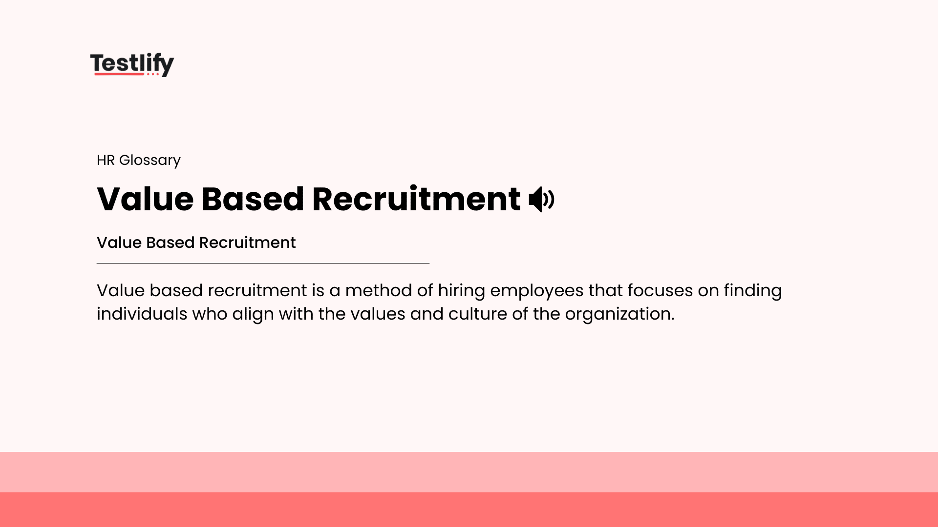 What is value based recruitment? | HR Glossary - Testlify