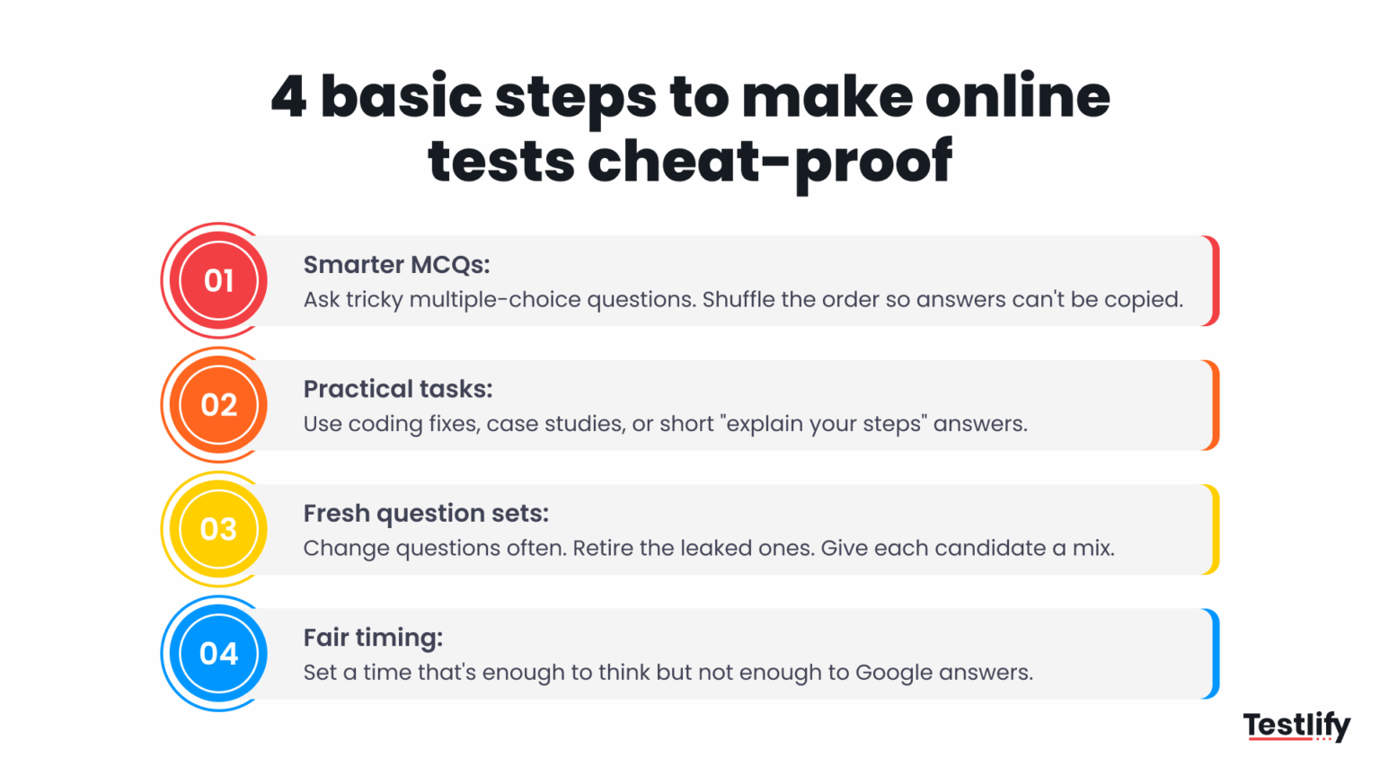 How to stop cheating in online tests? | Testlify